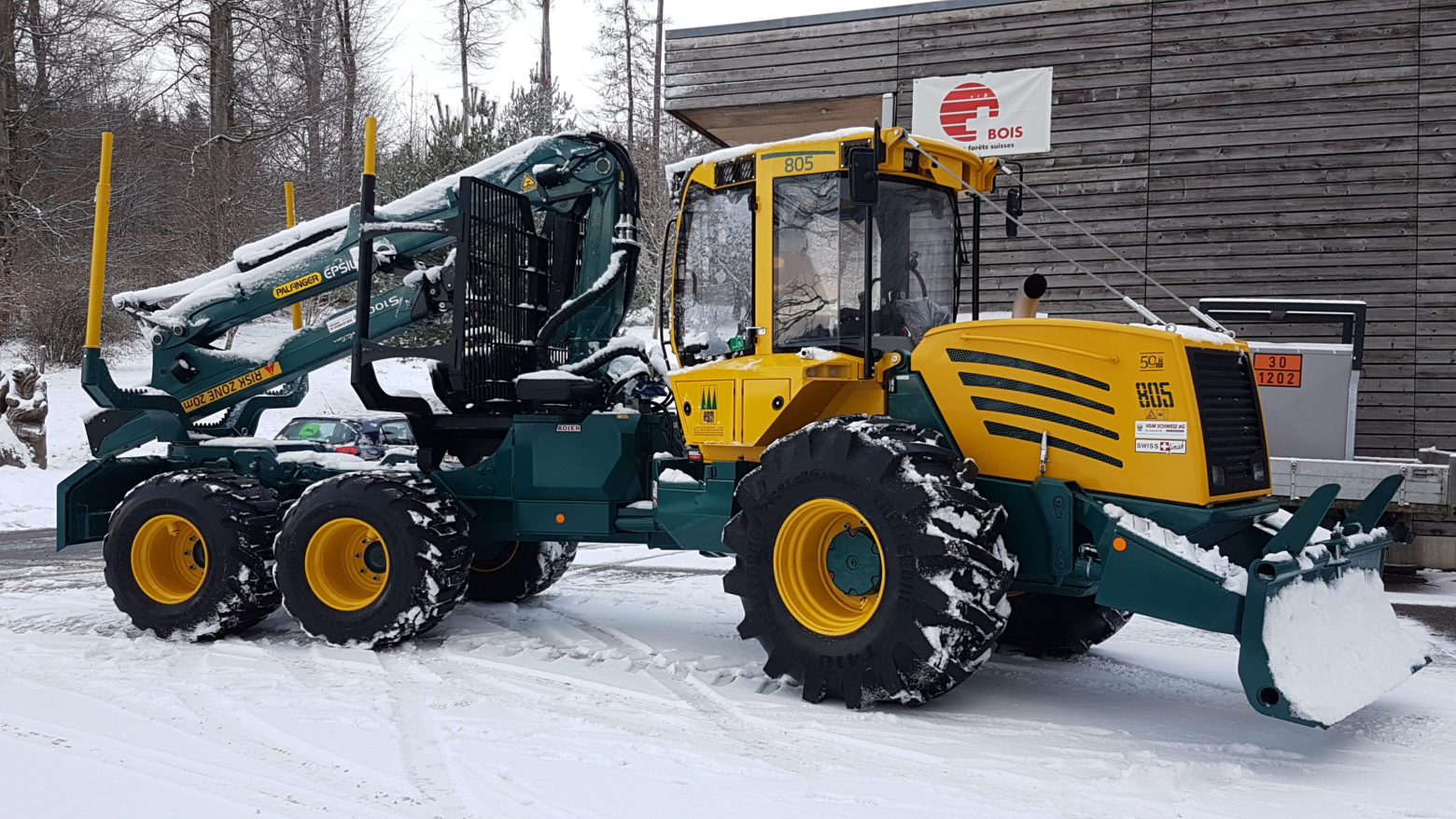 JANV 2019 - Nouvelle machine forestière HSM 805 - Forêts-Sarine